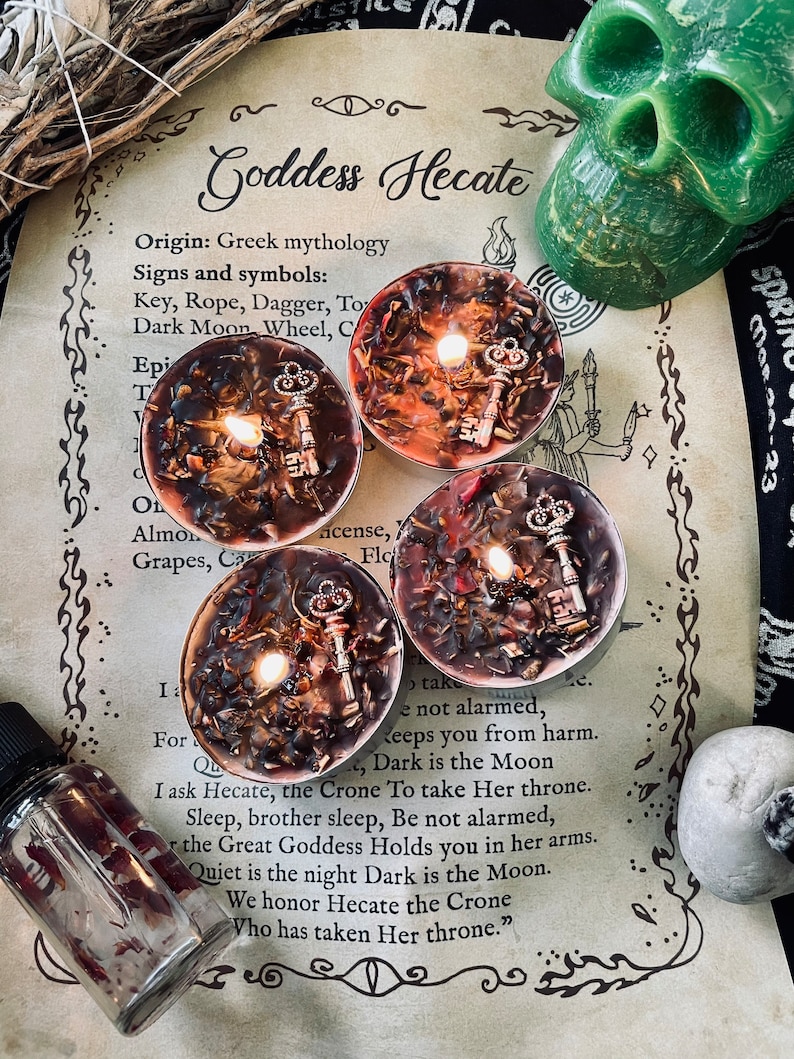 Goddess Hecate/hekate Protection Ritual Spell Candles Deity - Etsy