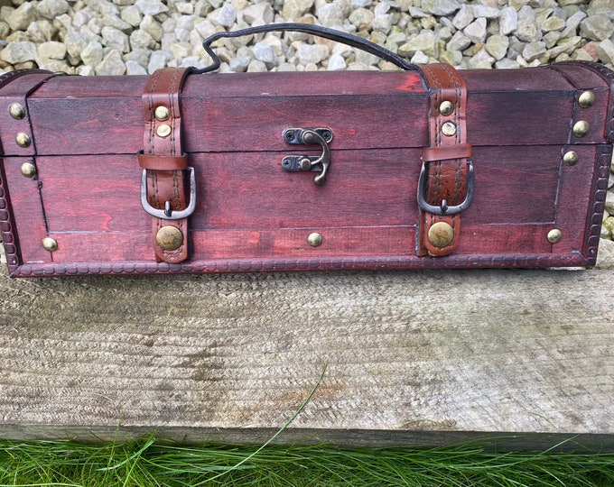 Brown Wood Chest Set Set of 2 - Etsy