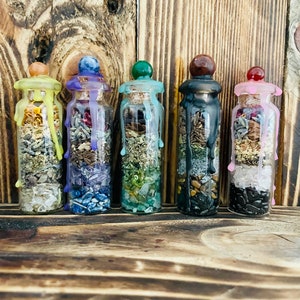Witches Spell Bottle and Spell Candle Gift Set Love Intuition ...