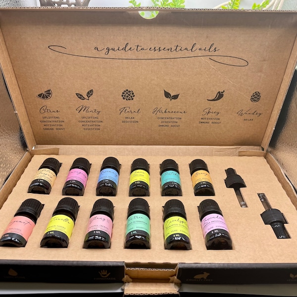 Essential Oils Box - Etsy