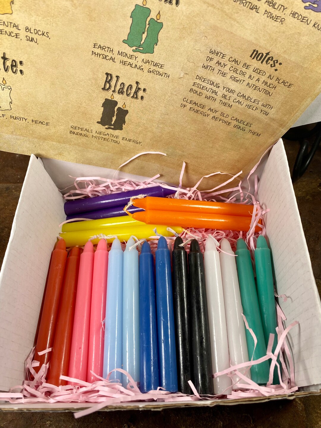 Witches Spell Candle Gift Set Spell Candles Ritual Candles Chime ...