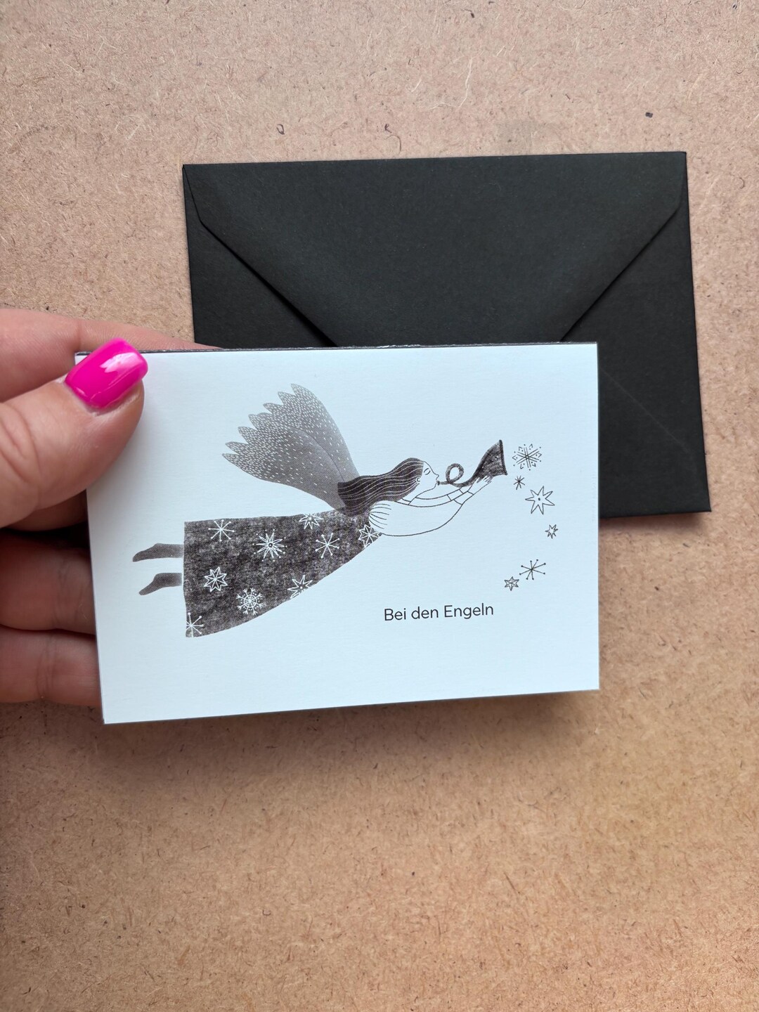 Spiritual Sympathy Card "among the Angels" – Spiritual Card for ...