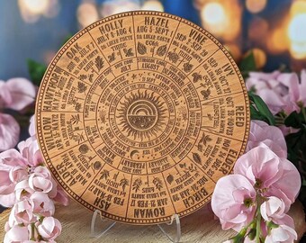 Ogham Runes Calendar Celtic Tree Wheel of the Year Witch Calendar - Etsy
