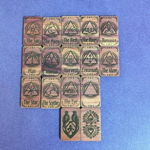 Cedar Witch Rune Set With Storage Bag; Rune Divination; Spiritual Gift ...