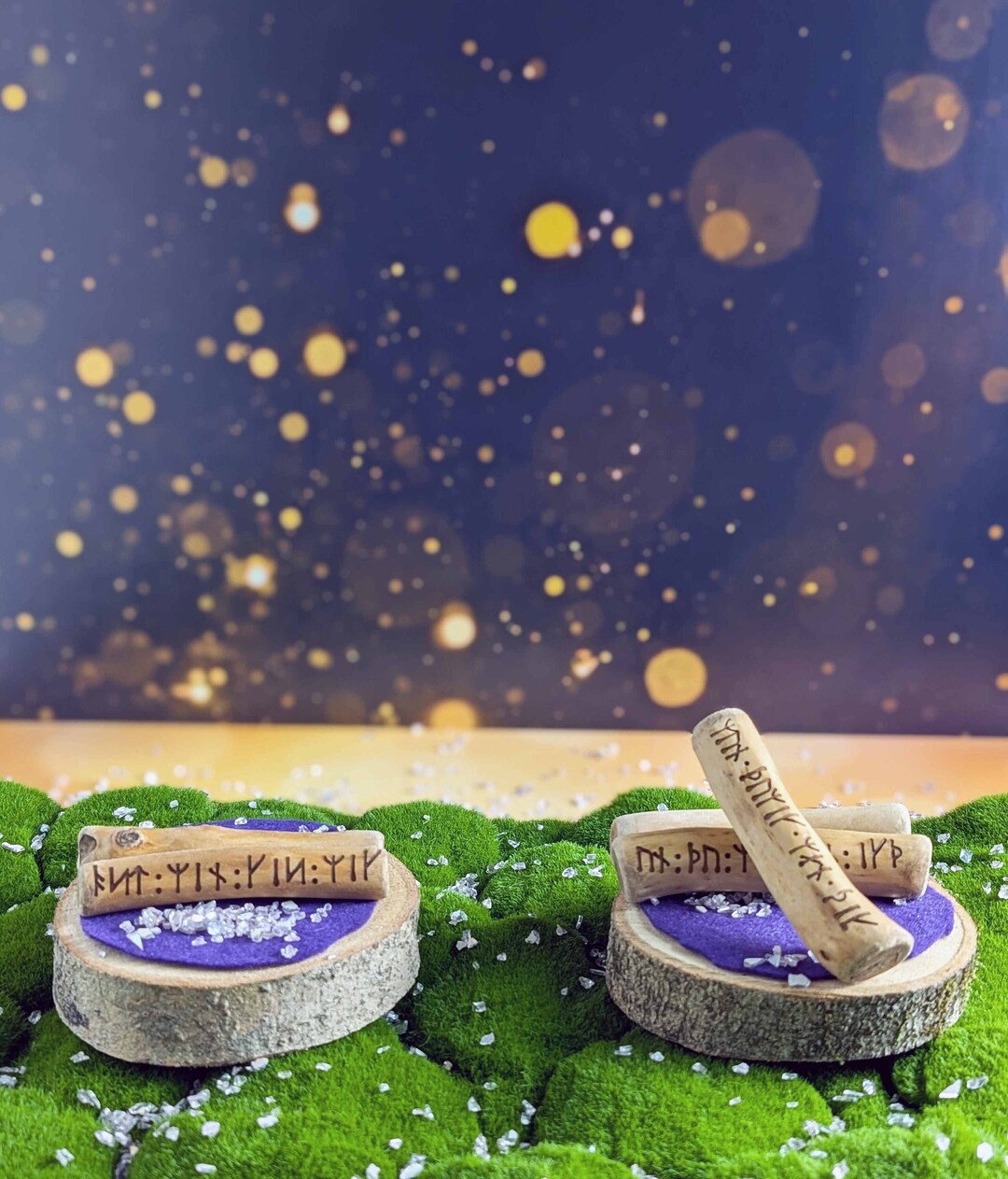 Bergen Rune Love Translation Small Engraved Birch Branch Norse Runes ...