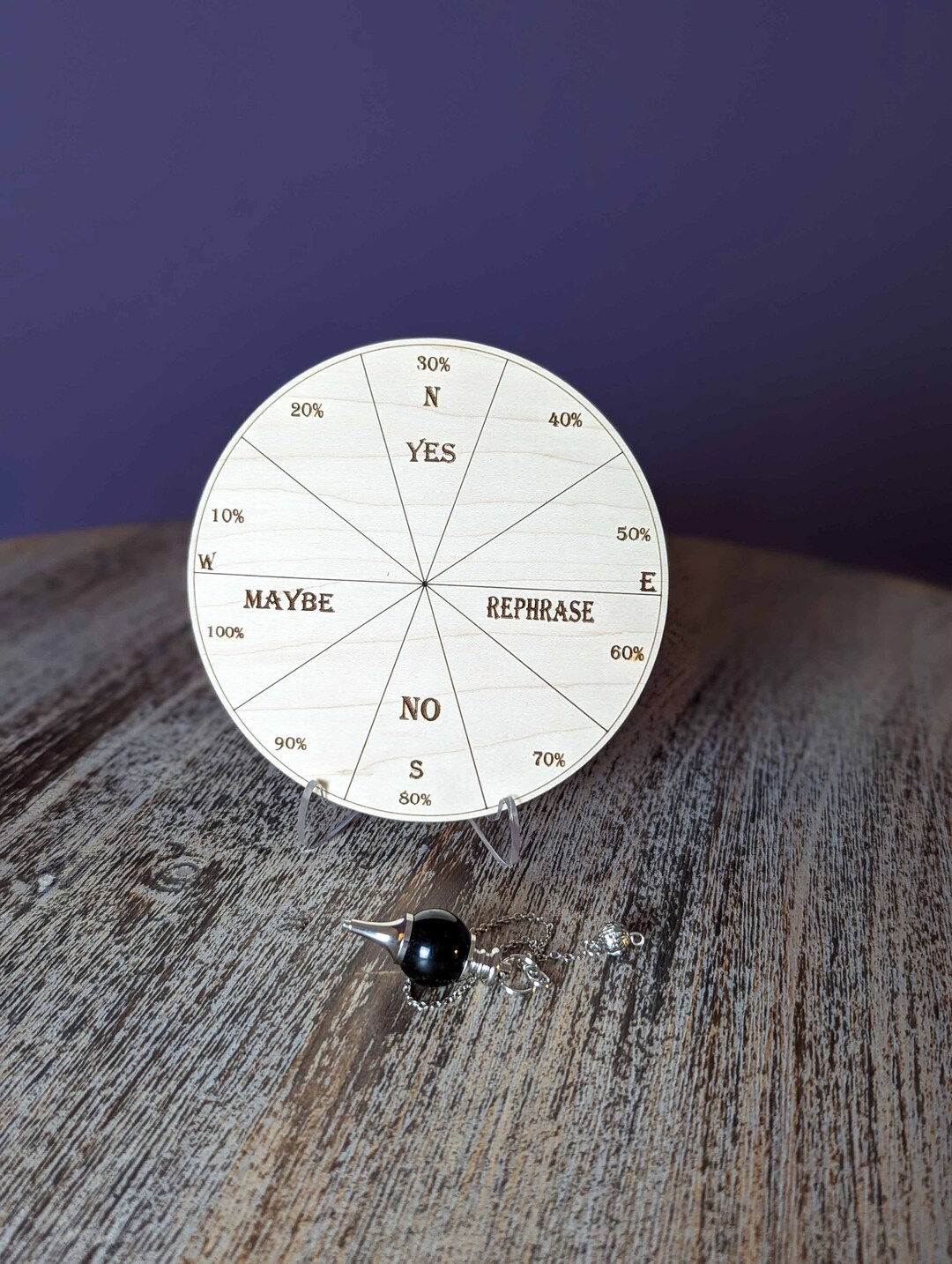 Wooden Pendulum Board Divination Tools Pendulum Board Engraved Wooden ...