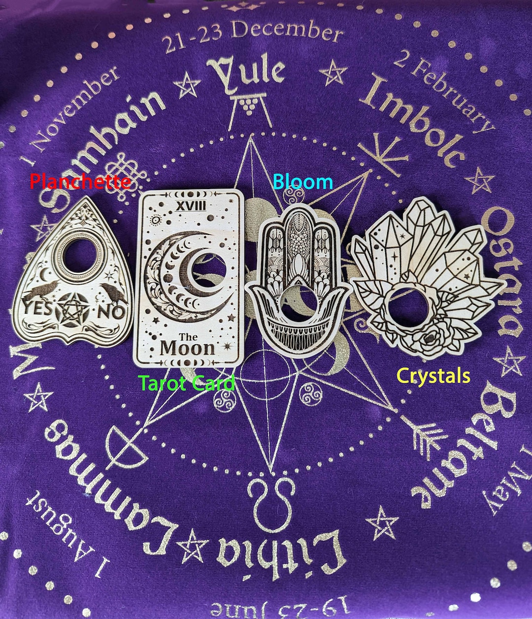 Small Wooden Mystical Sphere Holders; Crystal Sphere Stand; Spiritual ...