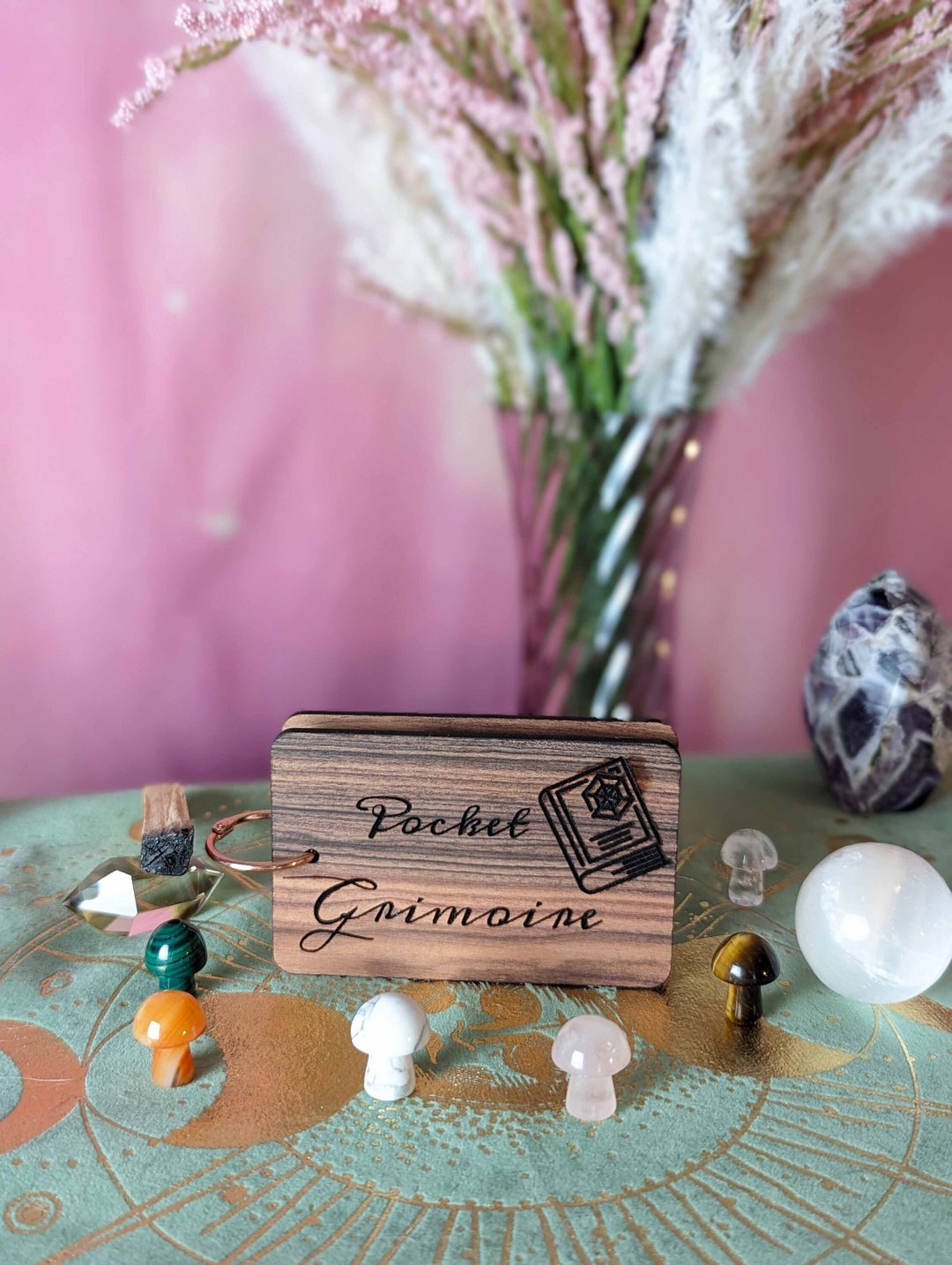 Pocket Grimoire Mini-notebook With Wooden Cover Brazilian Rosewood ...