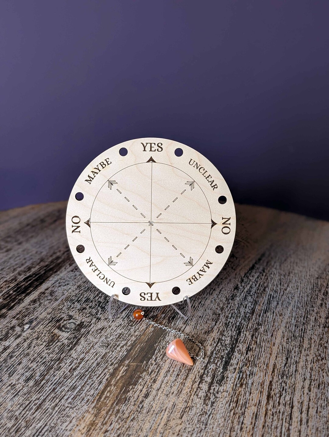 Wooden Arrows Pendulum Board Divination Tools Celestial Pendulum Board ...