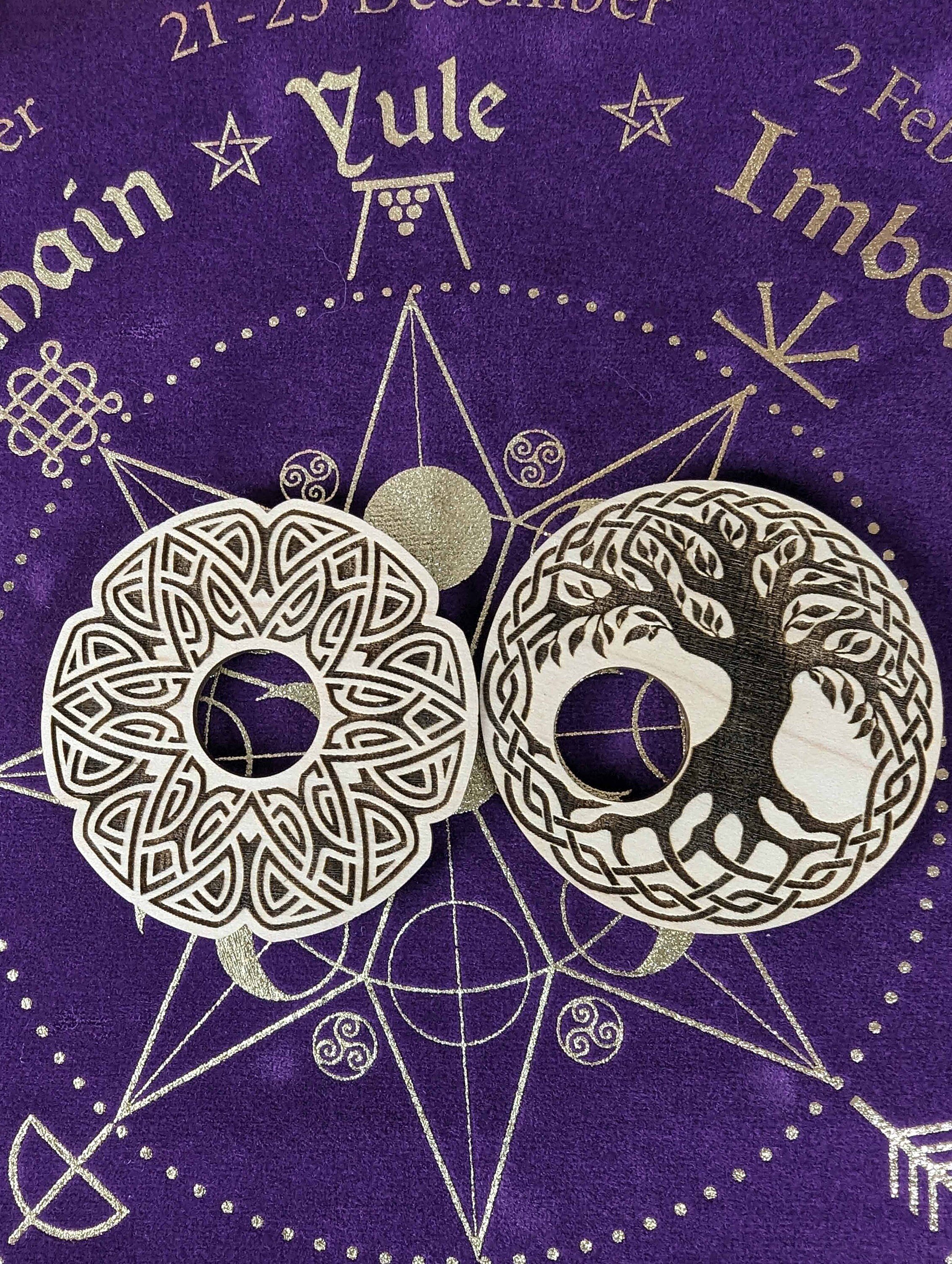 Small Round Wooden Mystical Sphere Holders Crystal Sphere Stand ...