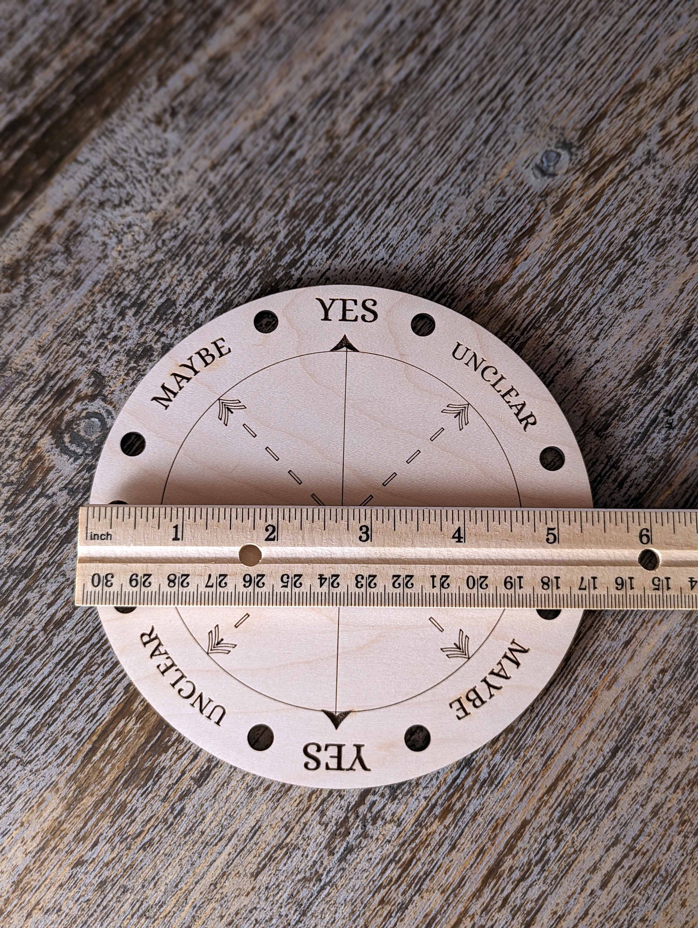 Wooden Arrows Pendulum Board Divination Tools Celestial Pendulum Board ...