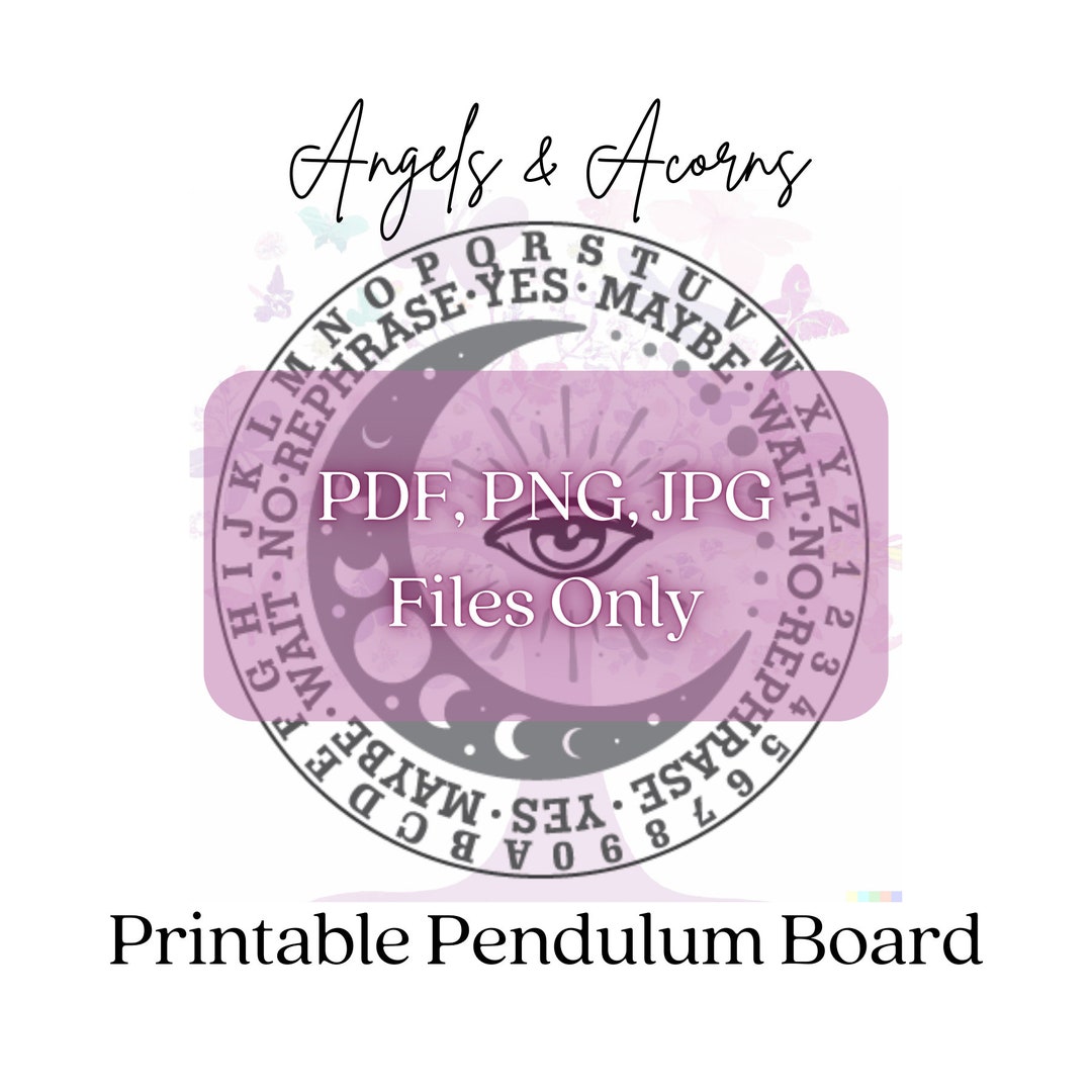 Printable Celestial All-knowing Eye Pendulum Board Digital File PDF ...
