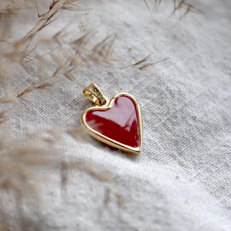 Red Heart Jewelry - Etsy
