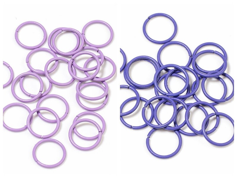 200pcs Metal Jump Rings, Open Single Loop Jump Rings, 9 Colors Painted ...