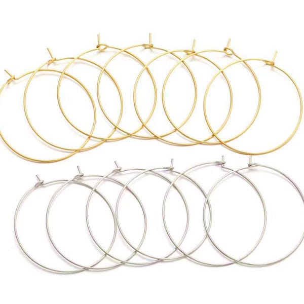 Stainless Steel Hoops - Etsy