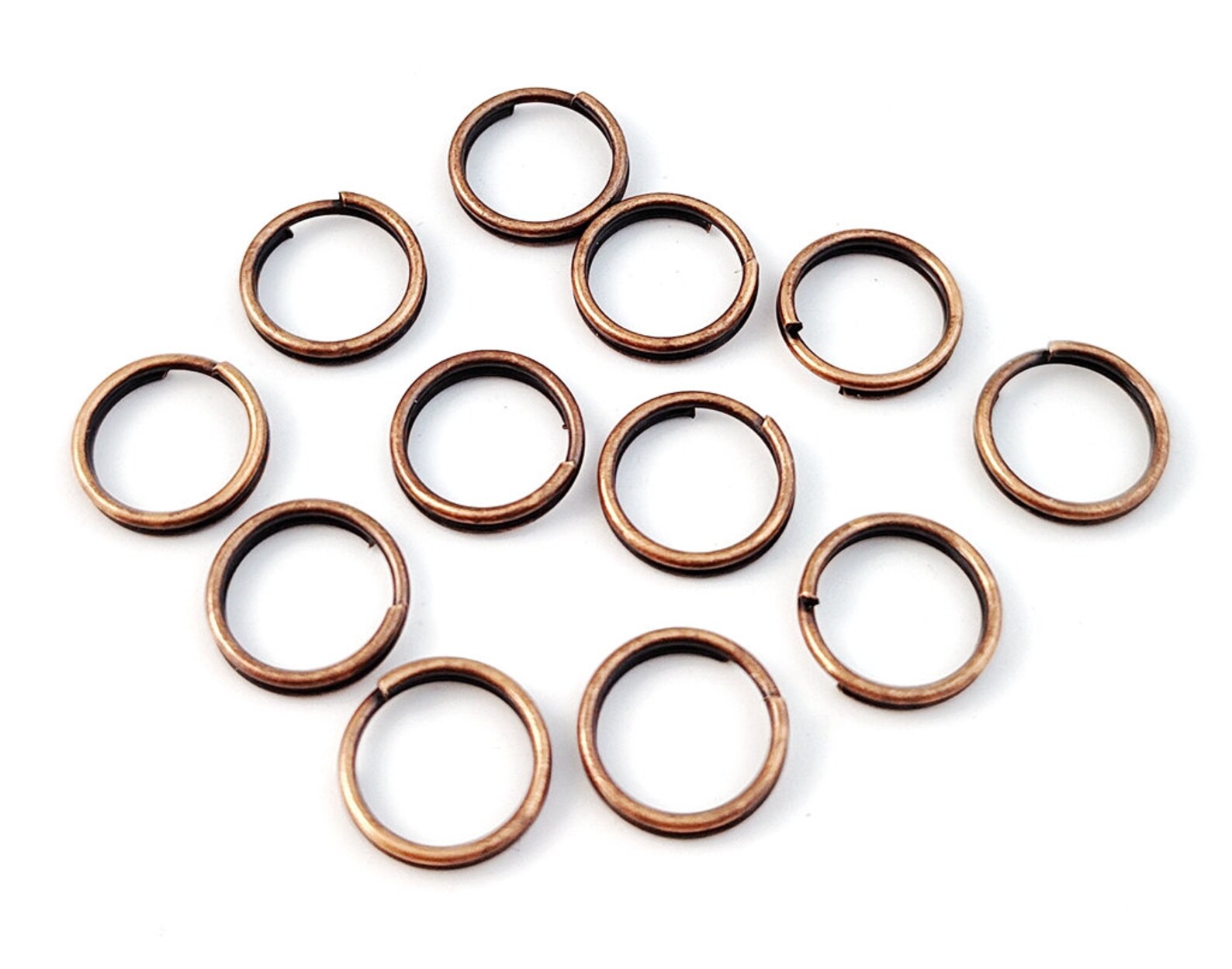 50/100/200pcs Metal Split Rings, Two Ply Jump Rings, Mix Colors Split ...