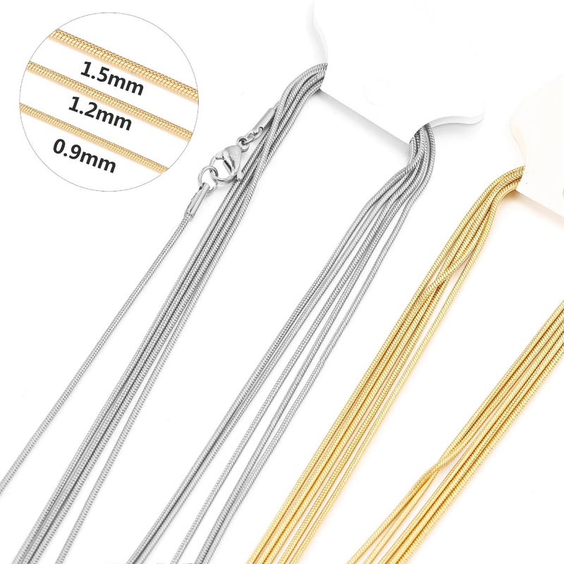 Silver 50cm Chain 1.5mm - Etsy