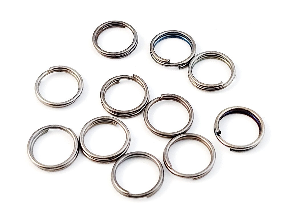 50/100/200pcs Metal Split Rings, Two Ply Jump Rings, Mix Colors Split ...