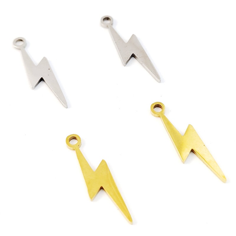 Lightning Charm - Etsy