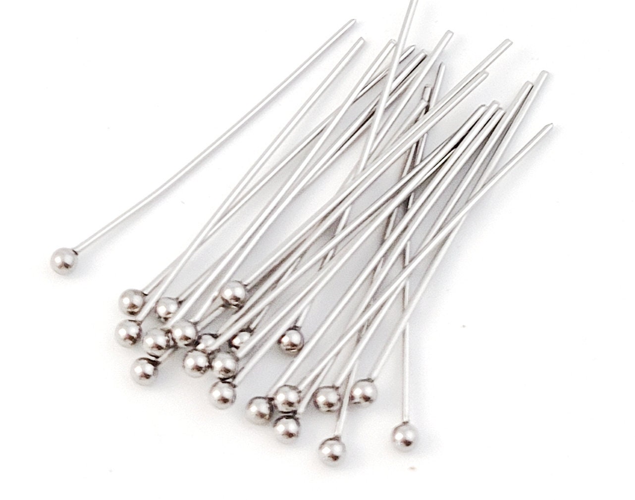 100pcs Stainless Steel Ball Pins, Ball End Head Pin, Multiple Size ...