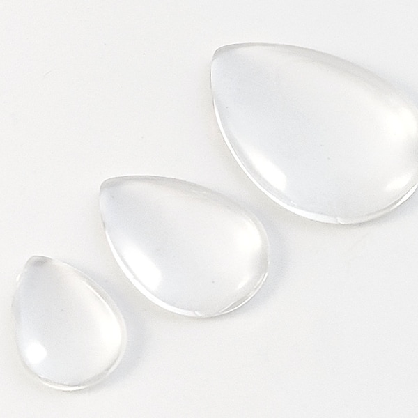 Clear Glass Cabochon - Etsy