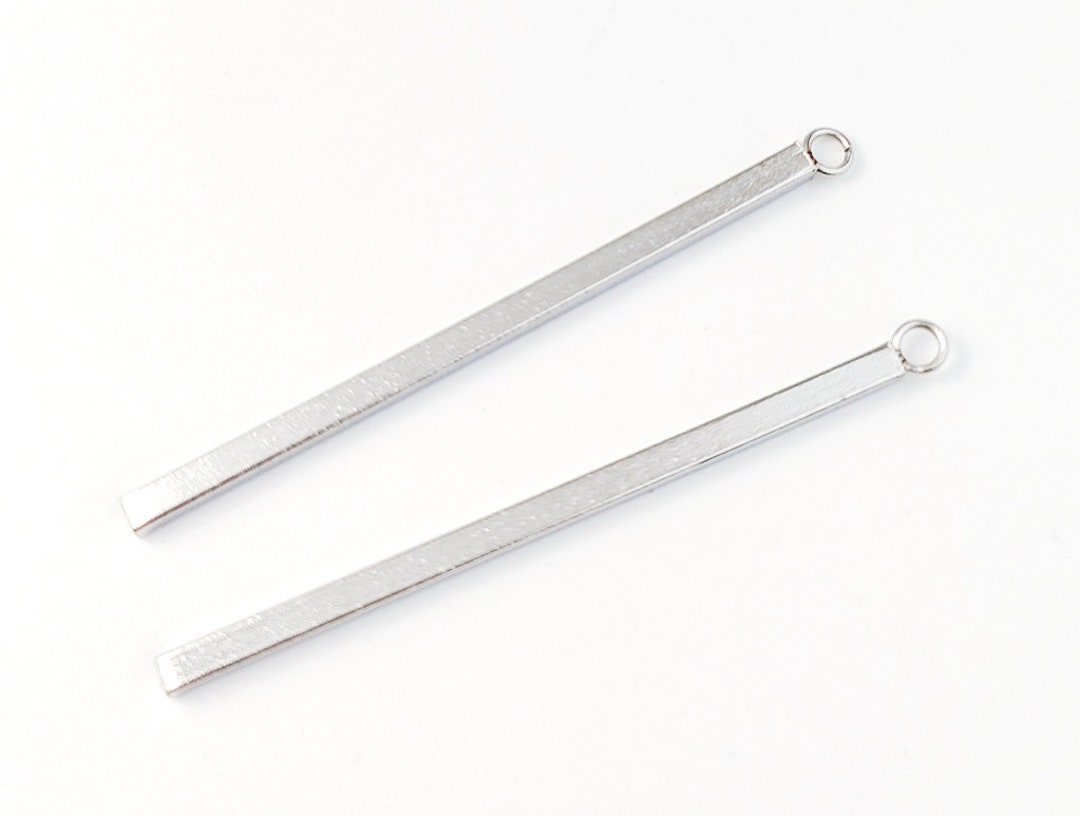 20pcs Stainless Steel Square Barsticks, Long Stick Pendant, Barstick ...