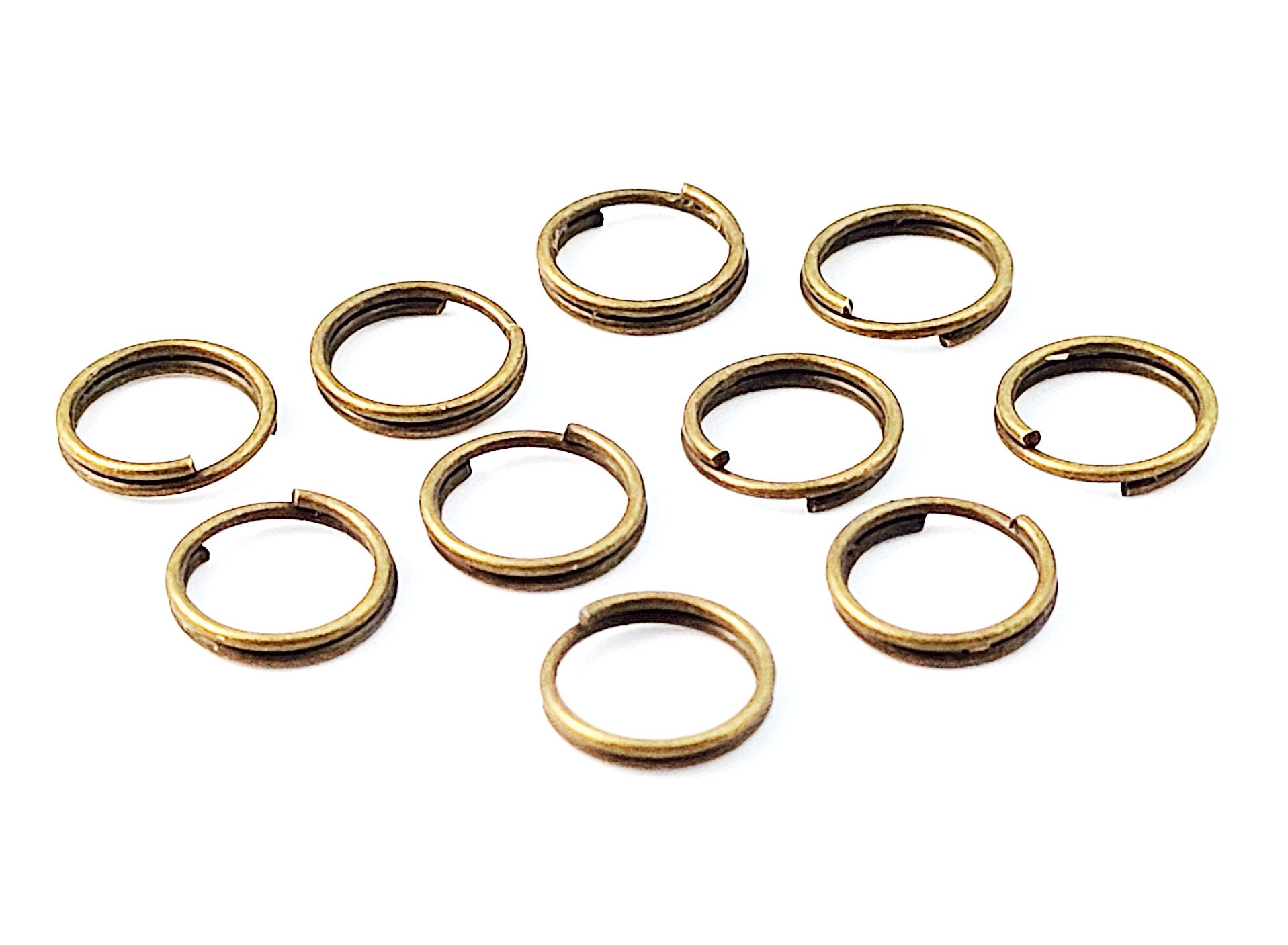 50/100/200pcs Metal Split Rings, Two Ply Jump Rings, Mix Colors Split ...