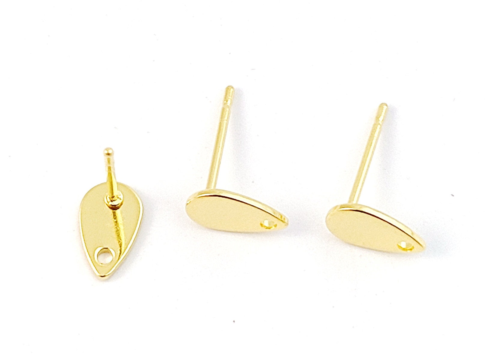 20pcs Stainless Steel Teardrop Post, Post Earring, Drop Earring Blank ...