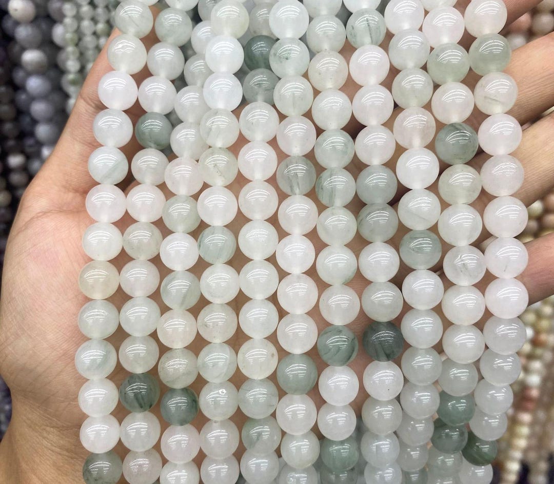 1 Full Strand Semi Precious Loose Stone Beads, Iolite Bead, Green ...