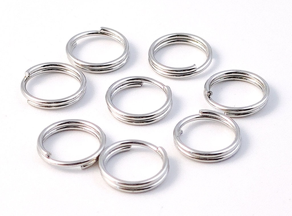 50/100/200pcs Metal Split Rings, Two Ply Jump Rings, Mix Colors Split ...