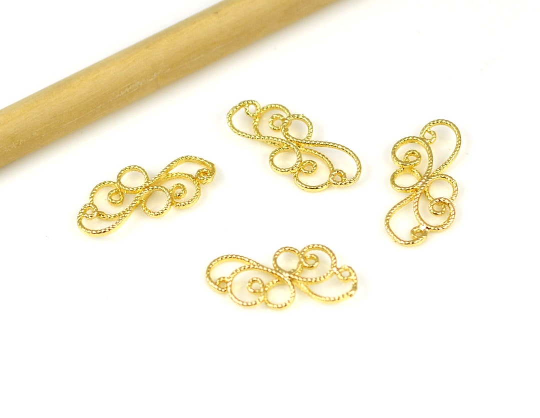 Brass Climbing Vine Charms, 18K Gold Plated Brass Vine Pendant ...