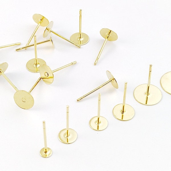 18x0.9mm 24k Gold Round Charms, Brushed Round Disc, Personalized Disc ...