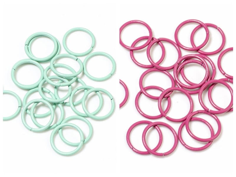 200pcs Metal Jump Rings, Open Single Loop Jump Rings, 9 Colors Painted ...
