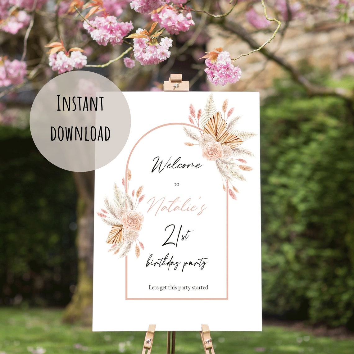 21st Birthday Party Welcome Sign Personalised Party Sign - Etsy