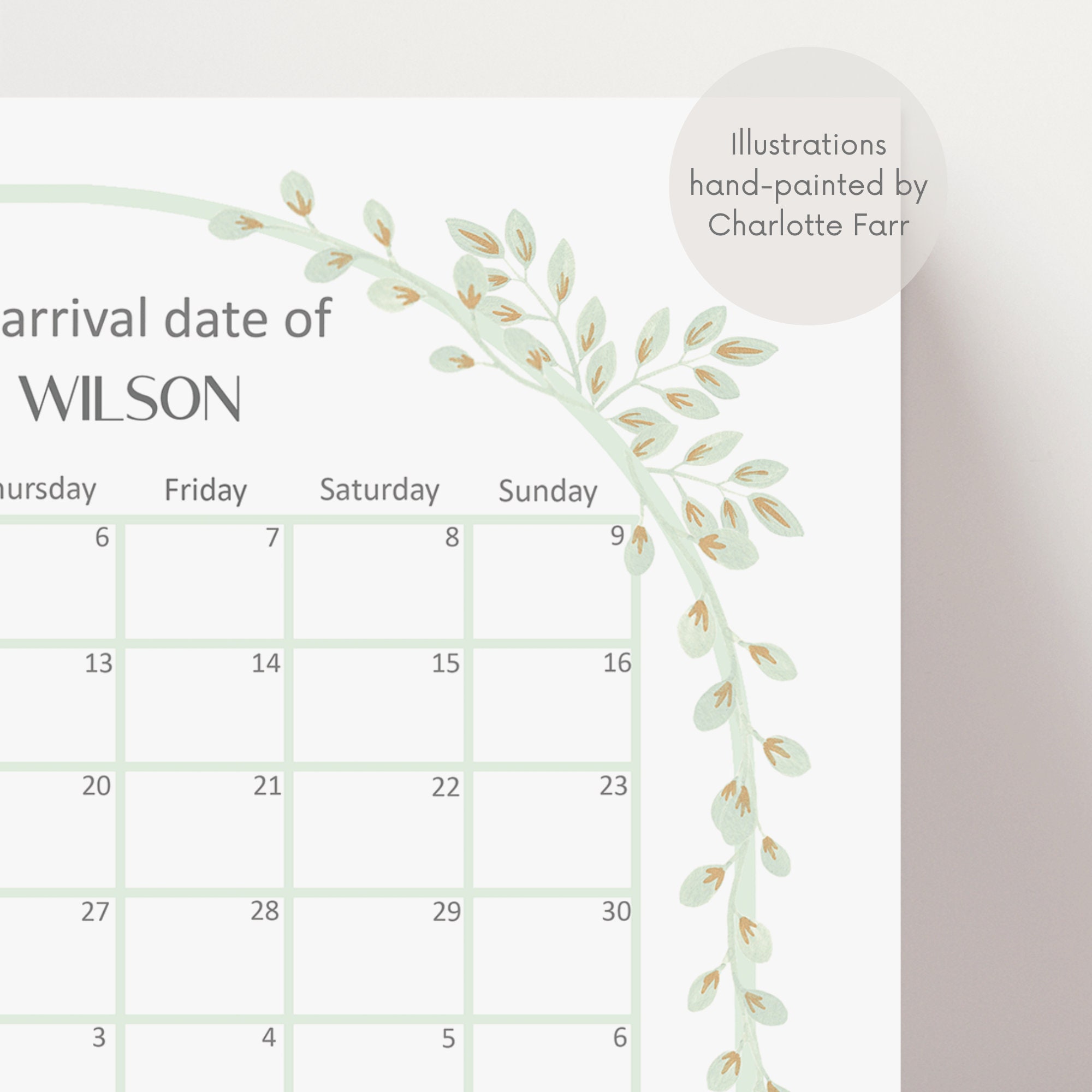 Guess the Arrival Date Sign Guess the Baby Due Date Calendar - Etsy UK
