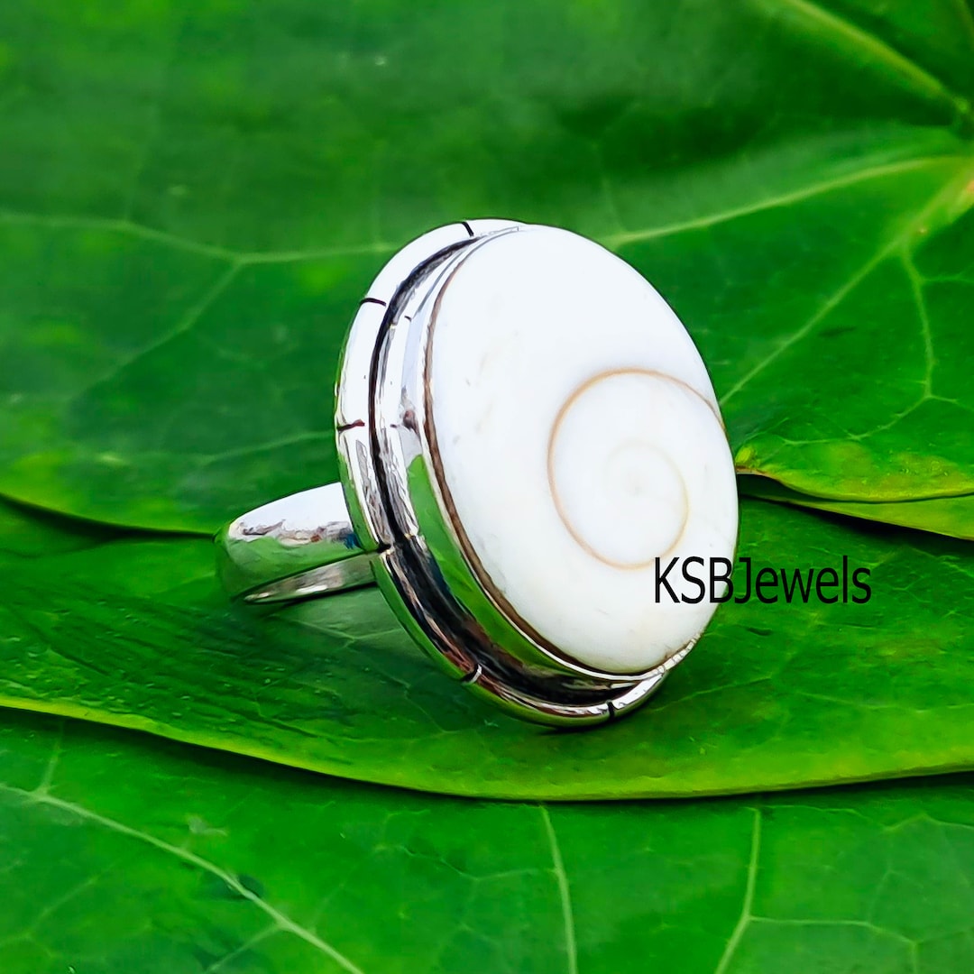 Handmade Sterling Silver Shiva Eye Ring: Oval Gemstone - Etsy