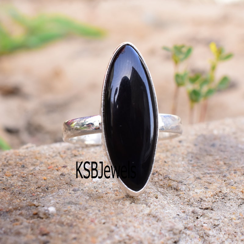 Sterling Silver Long Ring - Etsy