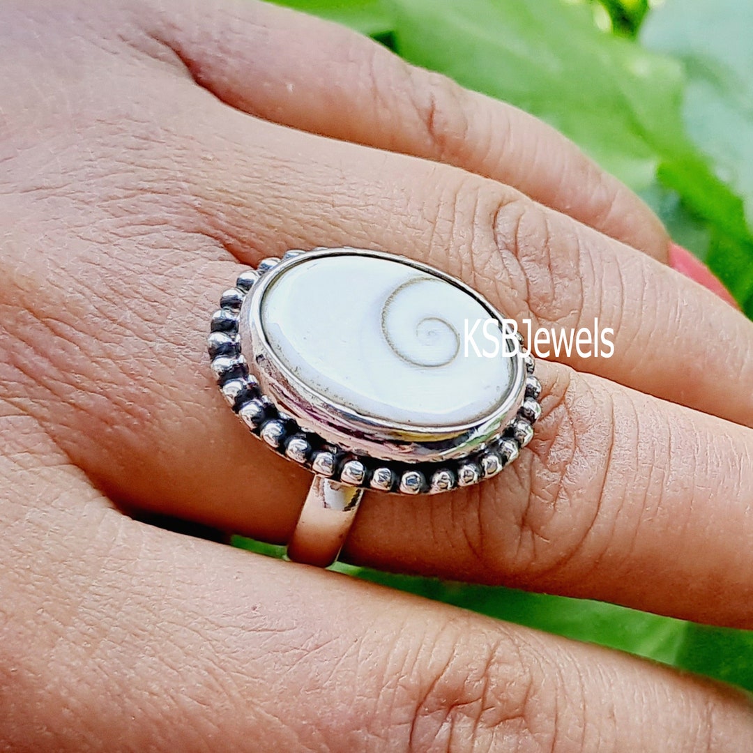 Oval Shiva Eye Ring, Unique Craft, 925 Silver Ring, Gemstone Ring ...