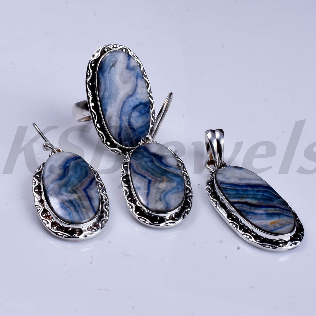 Natural Scheelite Elegance in Gemstone Jewelry Set, 925 Sterling Silver ...