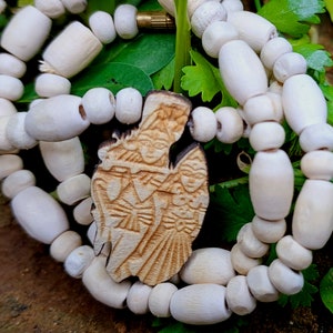 Radha Krishna Wood Locket in Natural Tulsi, Shri Ram Darbar Wood Locket ...