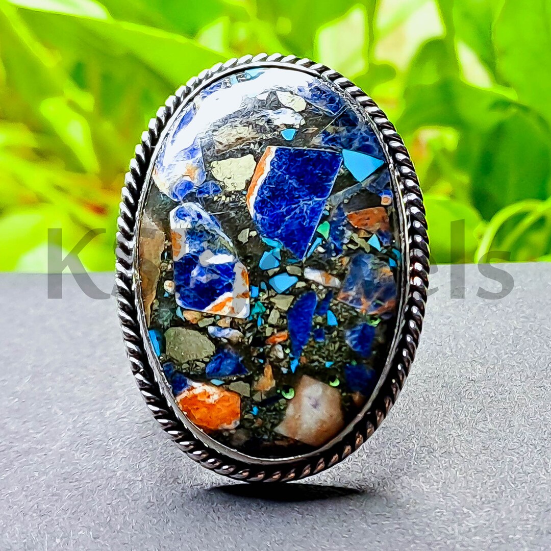 Natural Copper Sodalite Ring, 925 Sterling Silver Ring, Sodalite Ring ...
