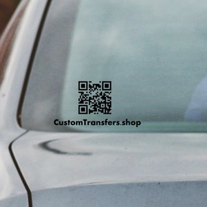 Custom QR Code Vinyl Sticker - Etsy