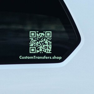 Custom QR Code Vinyl Sticker - Etsy