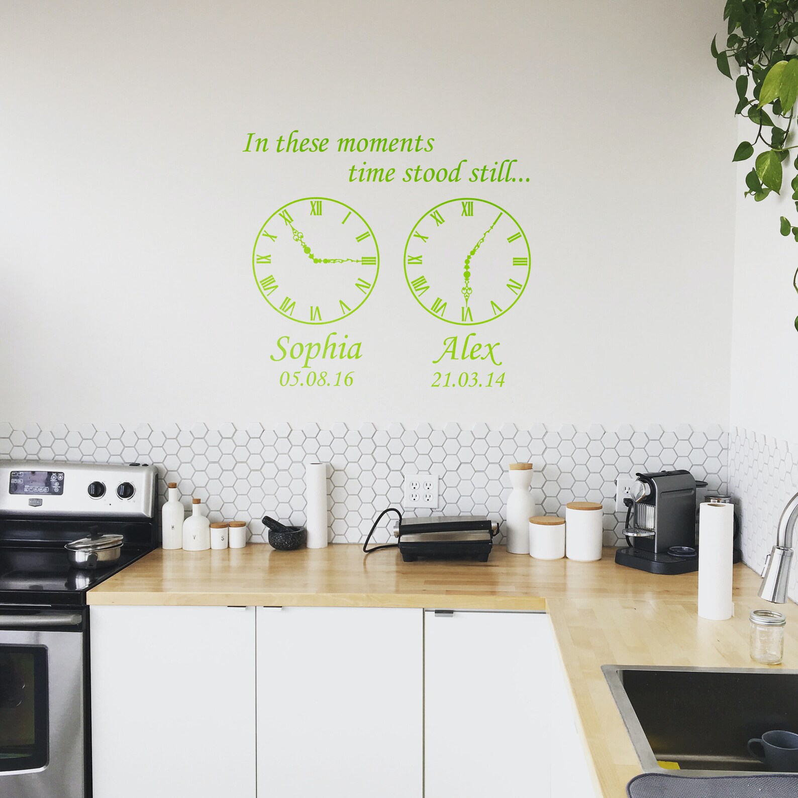 Time Zone Clock Decals City Decals Indoor Wall Decals Time - Etsy