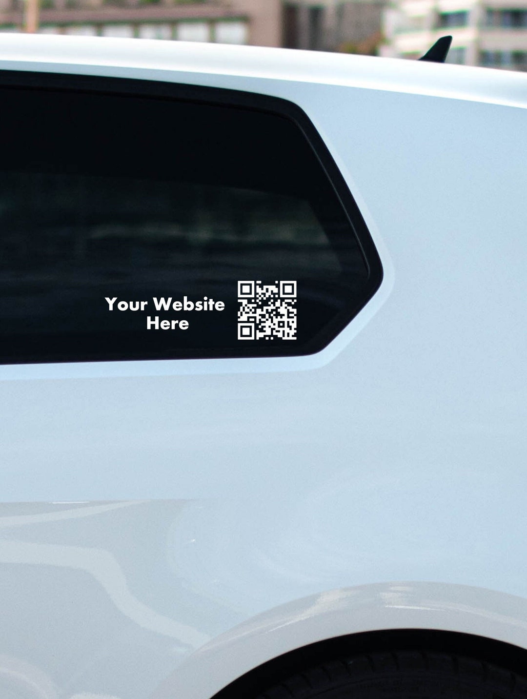 Custom QR Code Vinyl Sticker - Etsy