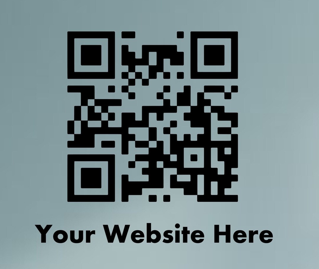 Custom QR Code Vinyl Sticker - Etsy UK