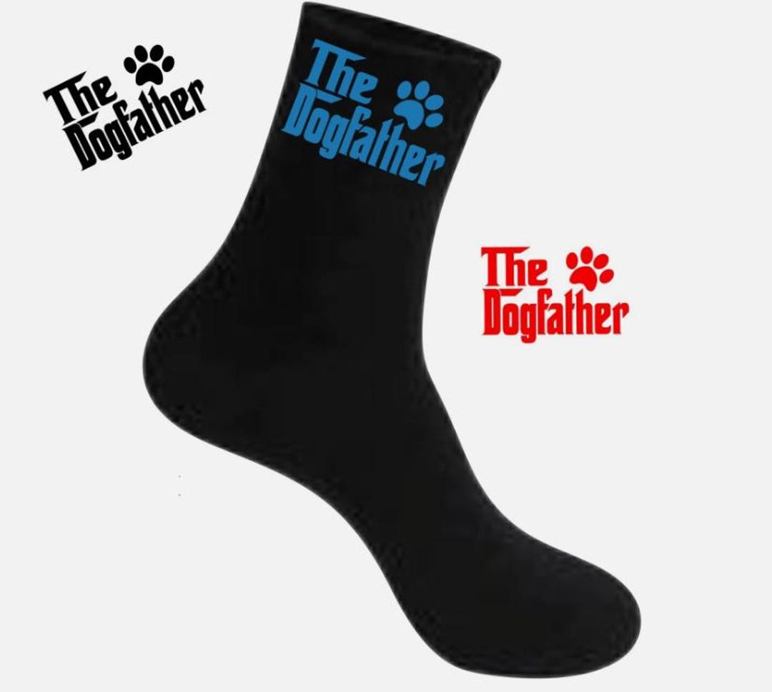 The Dogfather Socks: Personalized Dog Dad Gift - Etsy UK