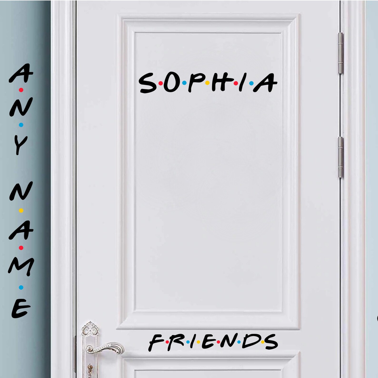FRIENDS TV SHOW Inspired Personalised Name Wall Art Sticker - Etsy UK