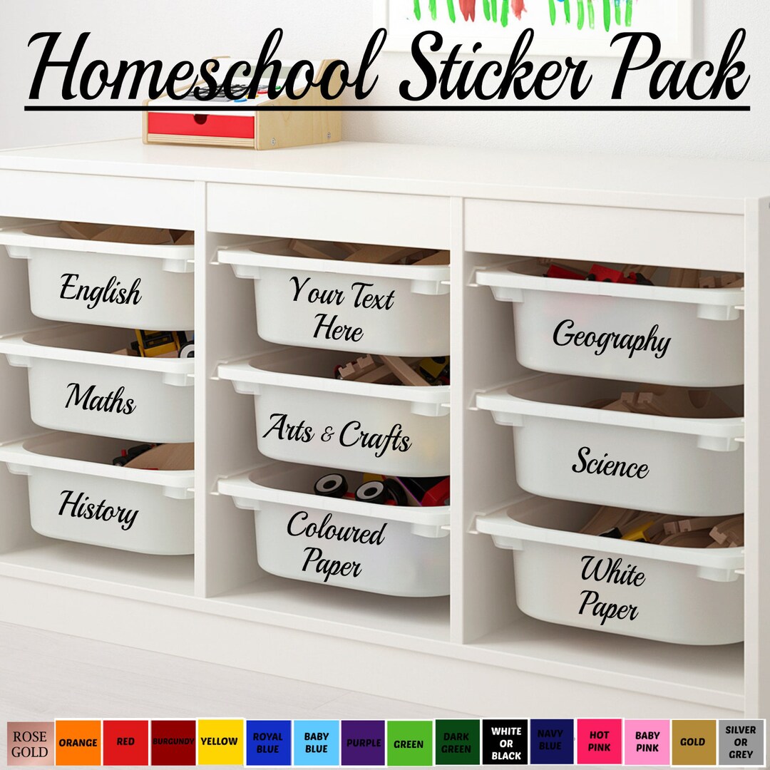 Custom School Subject Labels. for School Homeschooling - Etsy