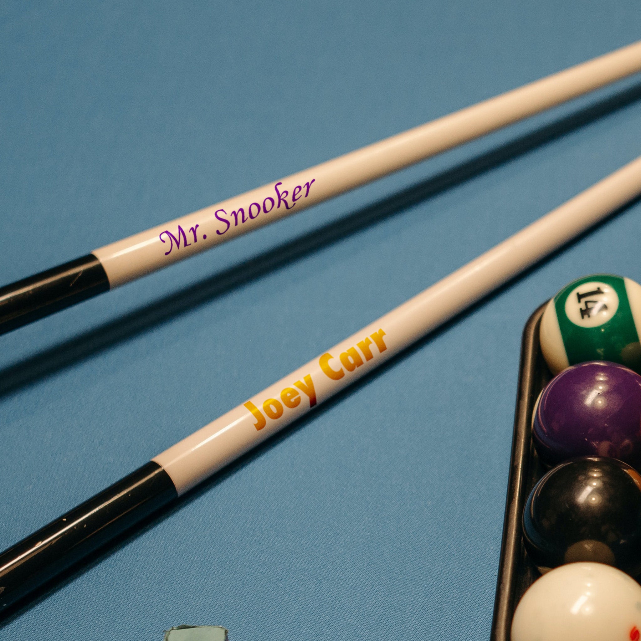 Personalised Snooker Cue Sticker: Custom Name Vinyl Decal - Etsy UK